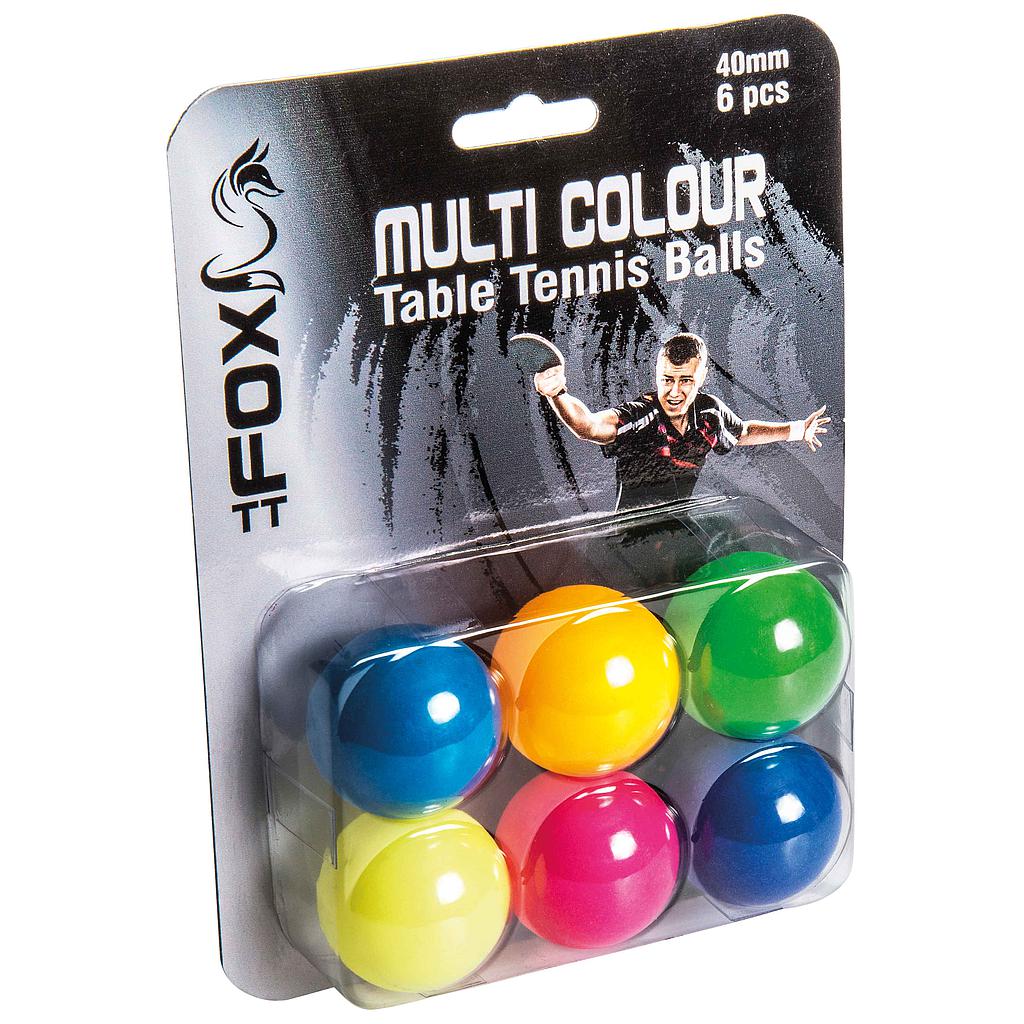 Fox TT Coloured Table Tennis Balls (Pack of 6) | Reydon Group Plc